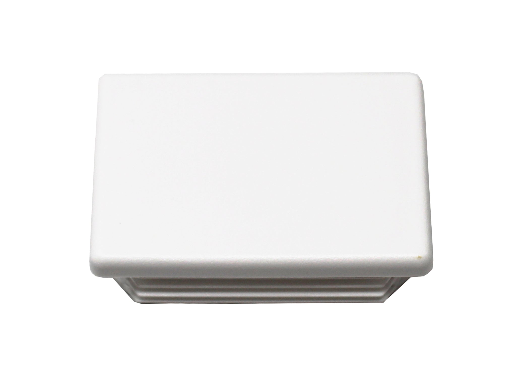White Plastic 2"x3" Rectangle Tubing End Cap Plug Insert, Finishing Pl ...