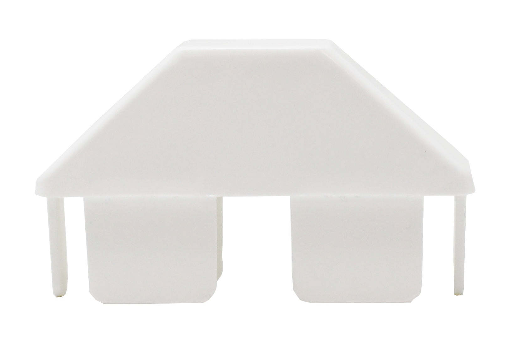 JSP Manufacturing Plastic 7/8"x 3" Dog Ear Style Vinyl Fencing End Cap