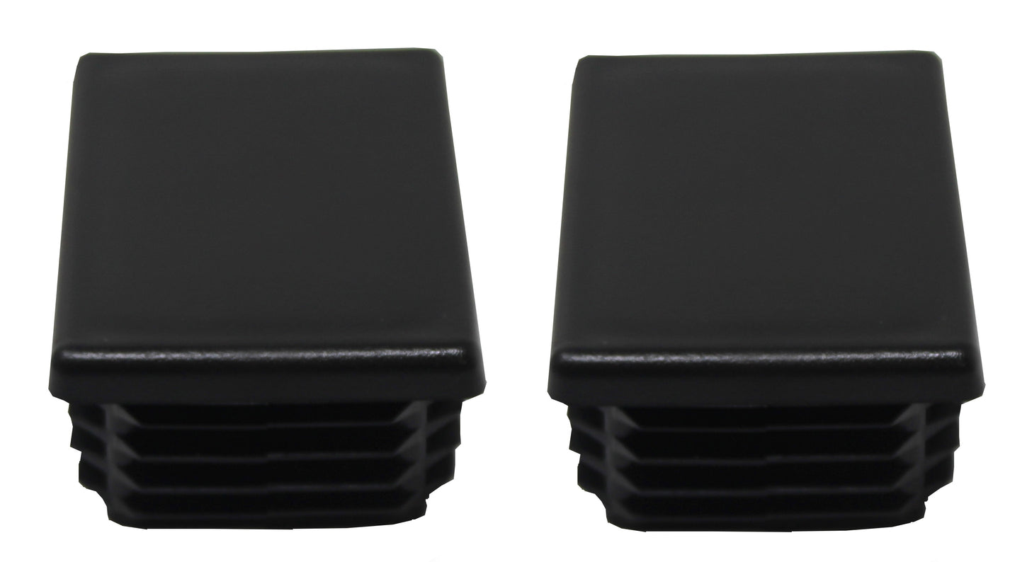 Black Plastic 2"x3" Rectangle Tubing End Cap Plug Insert, Finishing Pl ...