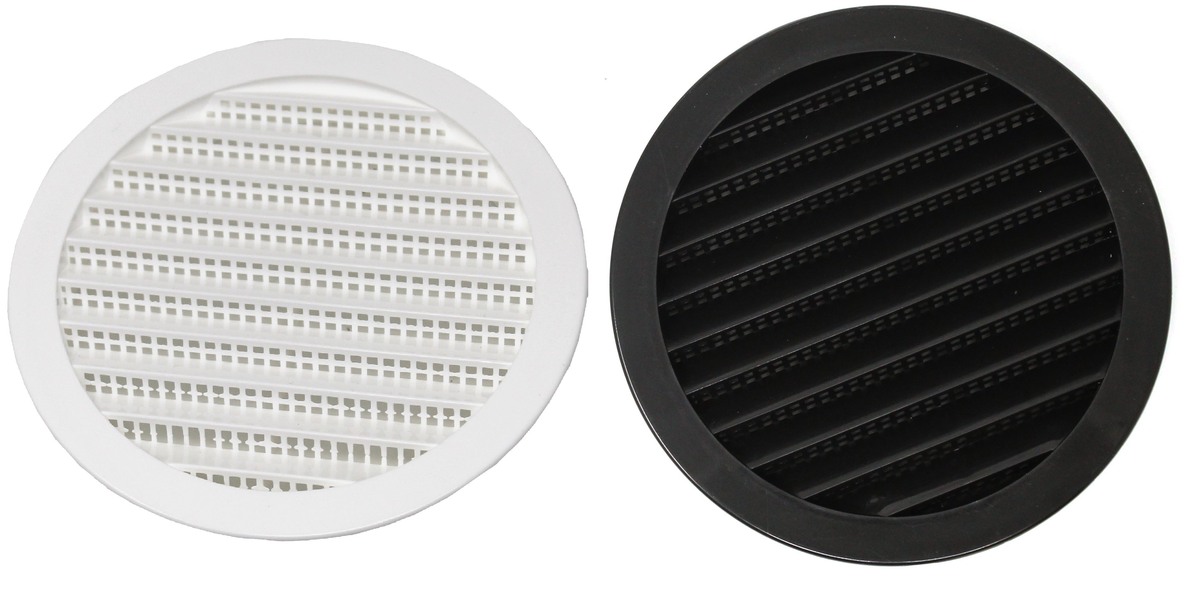 5" Round Plastic Louver Soffit Air Vent Reptile Screen Grille Cover ...