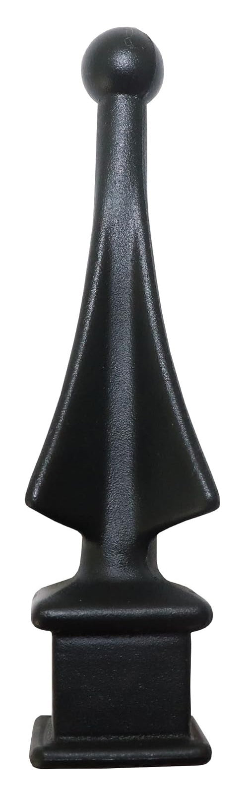 Black Plastic 1/2" Four-Sided Spire Wing Tip Finial Fence Topper for I ...