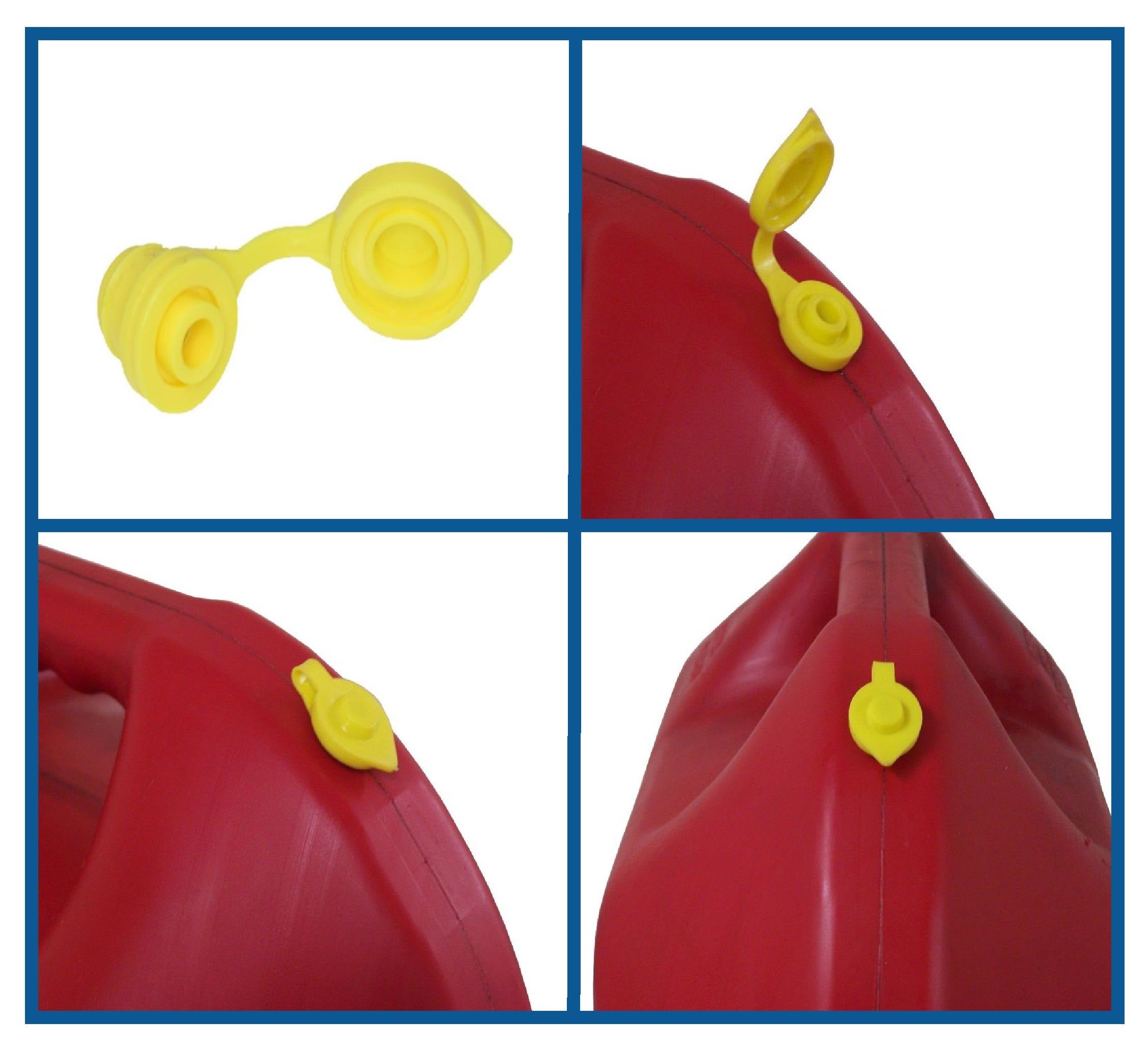 Universal Fuel Gas Can Jug Large Yellow Vent Cap - Multi-Pack / Pick a ...