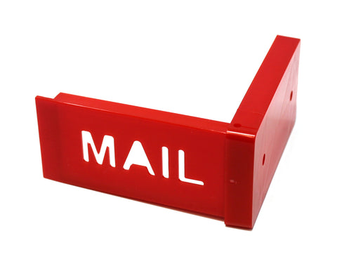 Plastic Front Mount Red Mailbox Flag for Brick, Stone Mailboxes | Mail ...