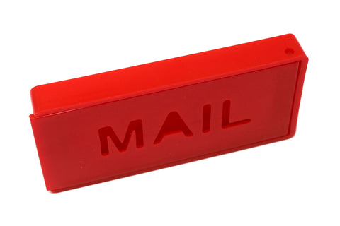 Plastic Front Mount Red Mailbox Flag for Brick, Stone Mailboxes | Mail ...