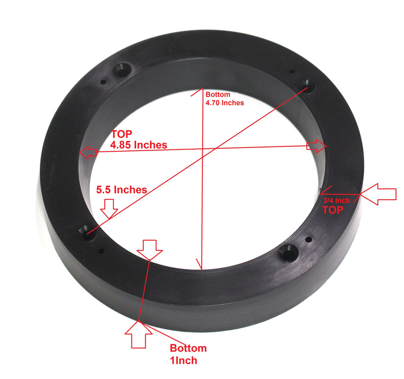 Buy 2 Pack 1" Depth Speaker Spacers for 5.25" to 6" Car Audio – JSP ...