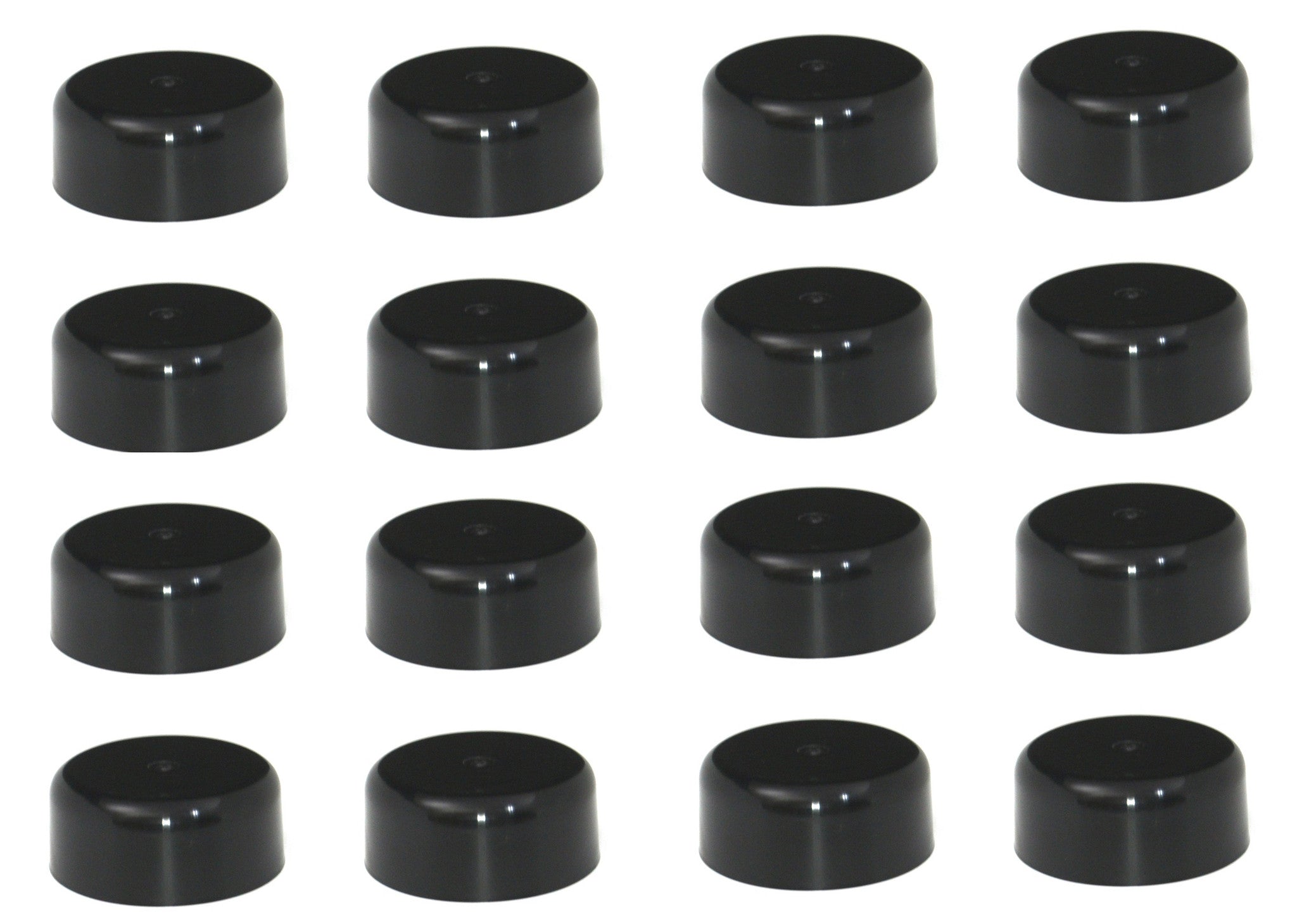 3.5" Round Black Fence Post Caps Plastic (3 1/2")- Round Log Rail Post ...