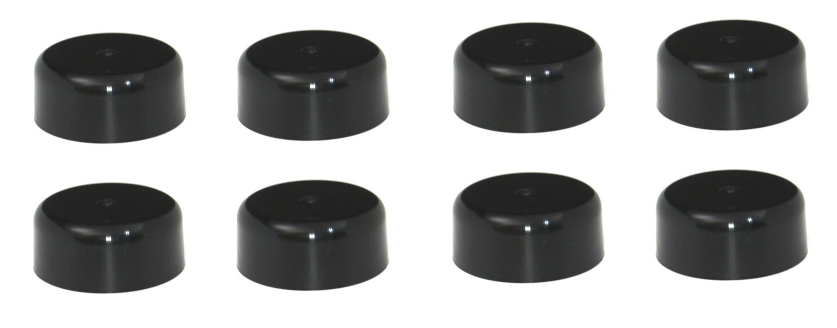 3.5" Round Black Fence Post Caps Plastic (3 1/2")- Round Log Rail Post ...