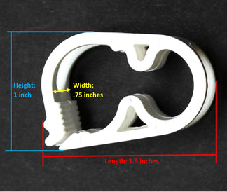 Large Tubing / Siphon Hose Shut Off Plastic Pinch Clamp Fits 7/16 in O ...